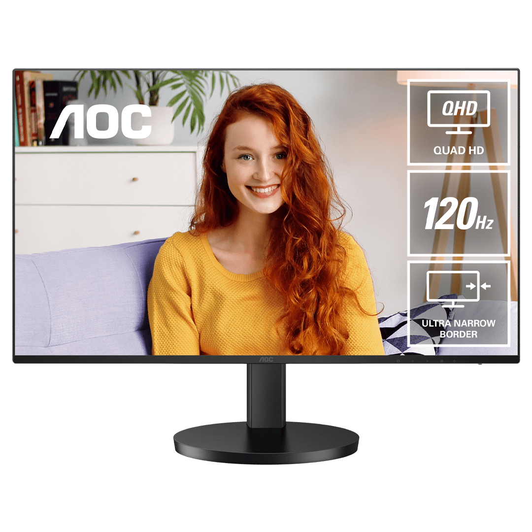 Buy AOC Q27B3CF3 QHD 120Hz Adaptive-Sync USB-C HDR IPS 27in Monitor ...