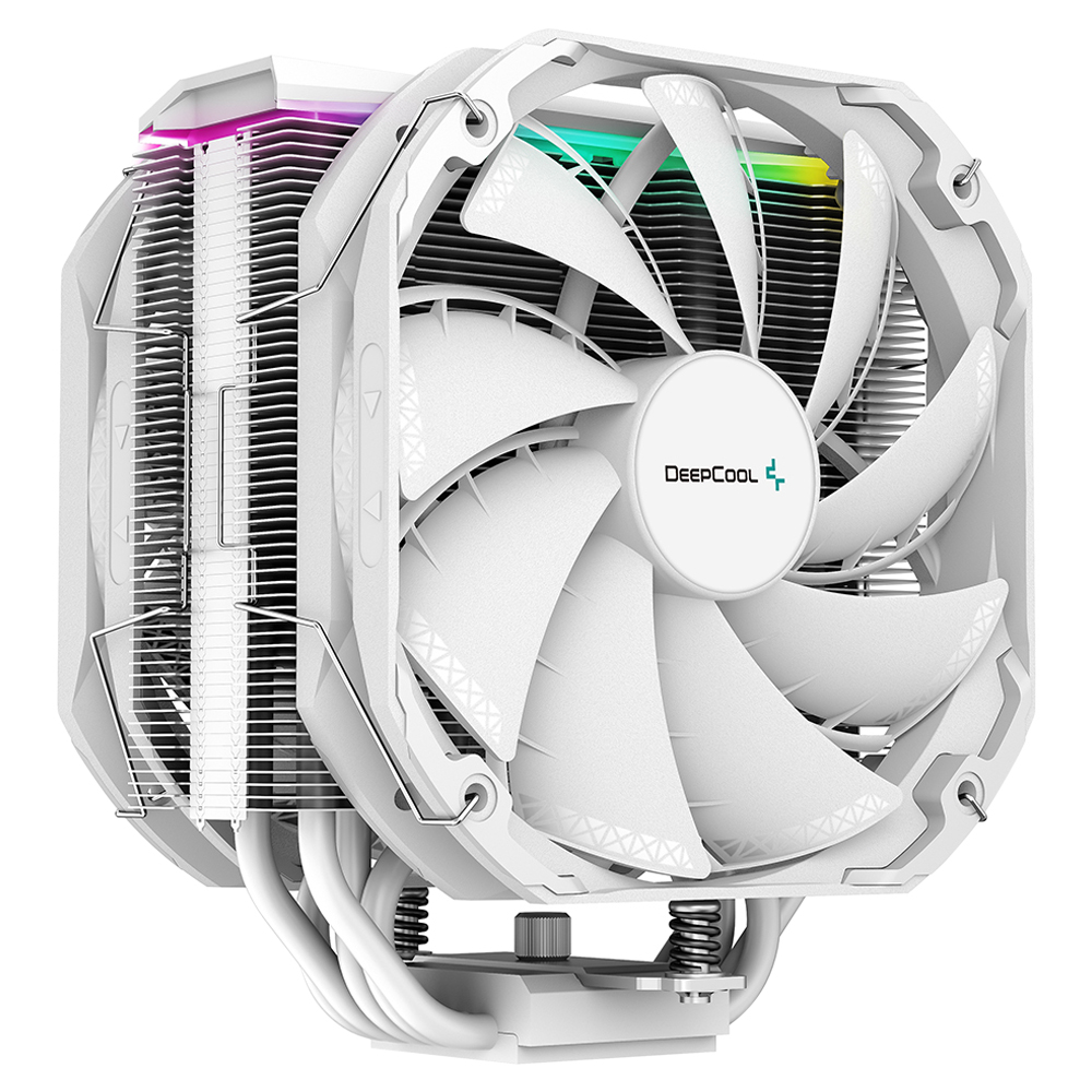 Deepcool AS500 ARGB Plus LGA1700 CPU Cooler White | PC Case Gear