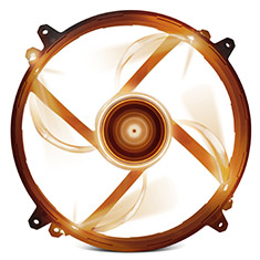 Buy NZXT FZ 200mm Orange LED Fan [8F-FZ20FS1-HCB] | PC Case Gear Australia