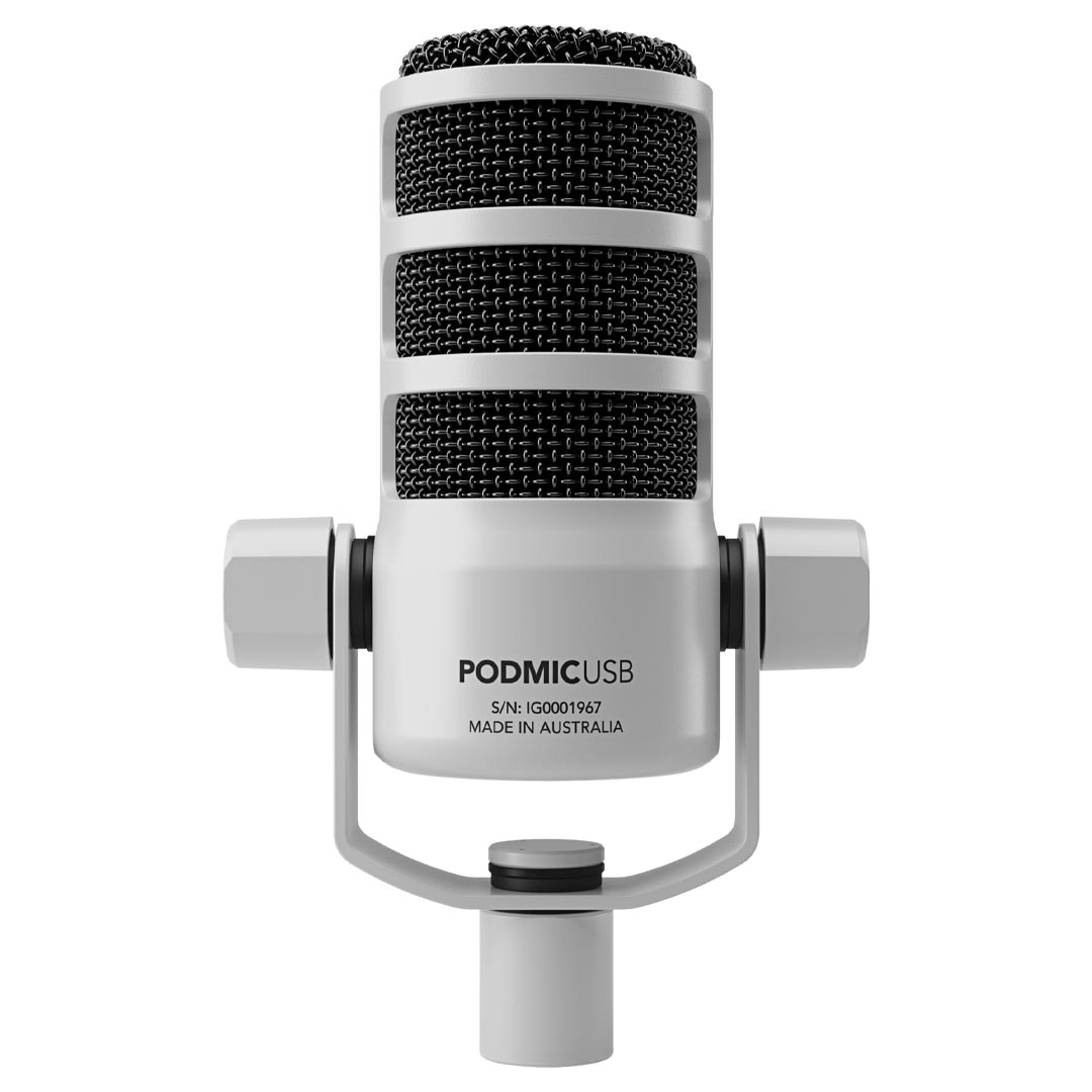 Buy RODE PodMic USB Dynamic Microphone White [RODE-PODMICUSBW] | PC ...