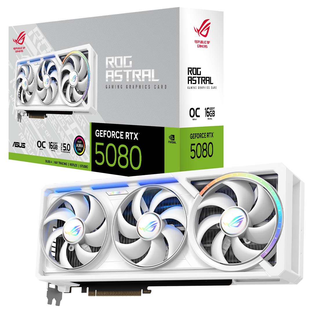 Buy ASUS ROG Astral GeForce RTX 5080 OC GDDR7 16GB White [ROG-ASTRAL ...