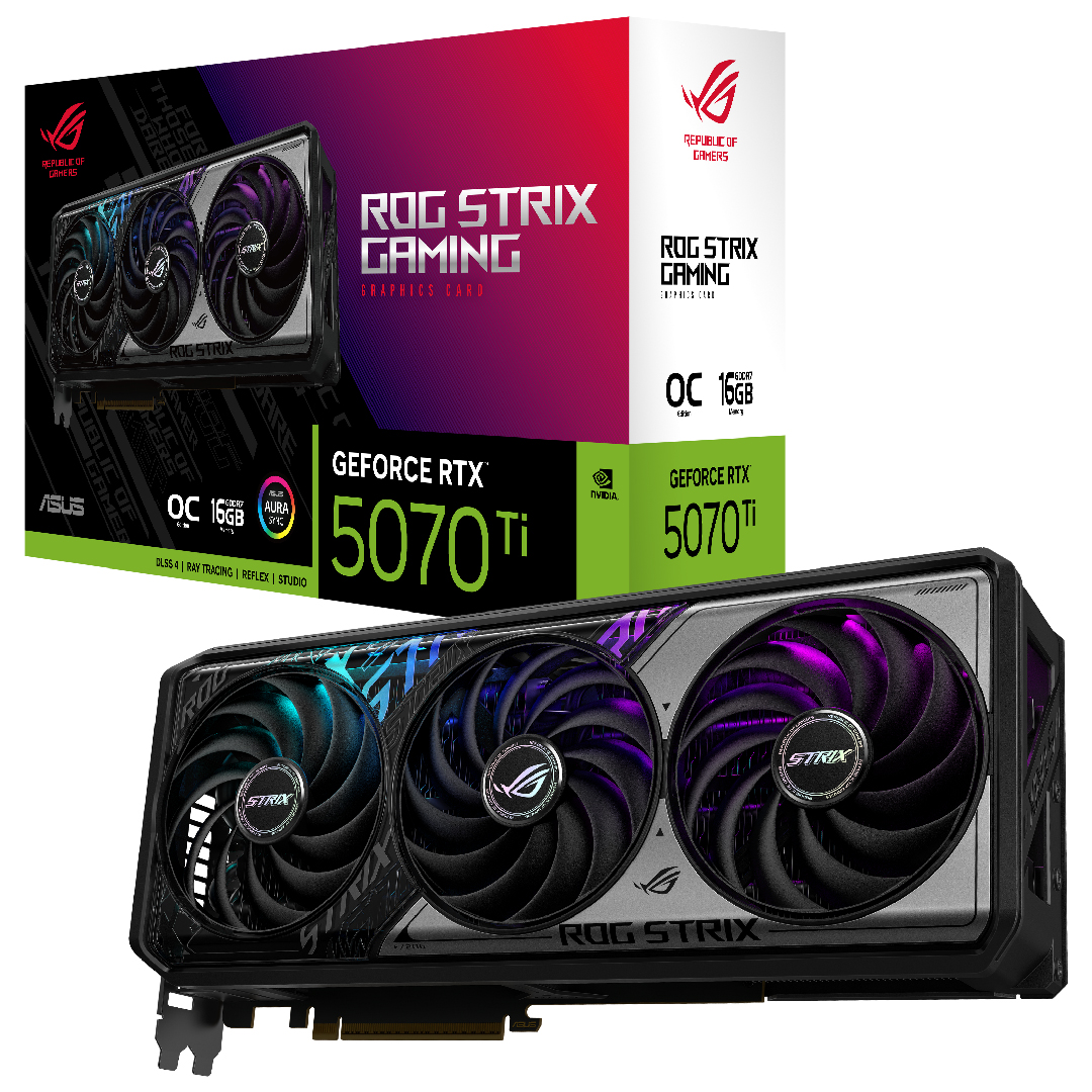 Buy ASUS ROG Strix GeForce RTX 5070 Ti OC GDDR7 16GB [ROG-STRIX-RTX5070TI-O16G] | PC Case Gear ...