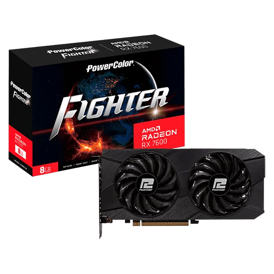 Buy PowerColor Radeon RX 7600 Fighter 8GB V2 [RX-7600-8G-F/V2] | PC ...