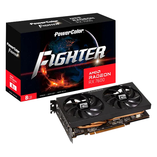 Buy PowerColor Radeon RX 7600 Fighter 8GB [RX7600-8G-F] | PC Case Gear ...