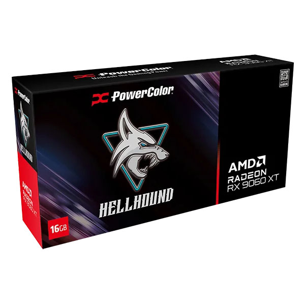 Buy PowerColor Radeon RX 9060 XT Hellhound OC GDDR6 16GB [RX9060XT-16G ...