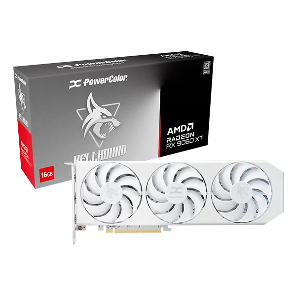 Buy PowerColor Radeon RX 9060 XT Hellhound Spectral OC GDDR6 16GB ...