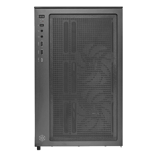 Buy SilverStone LD04 M-ATX Panoramic Tempered Glass View Case Black ...