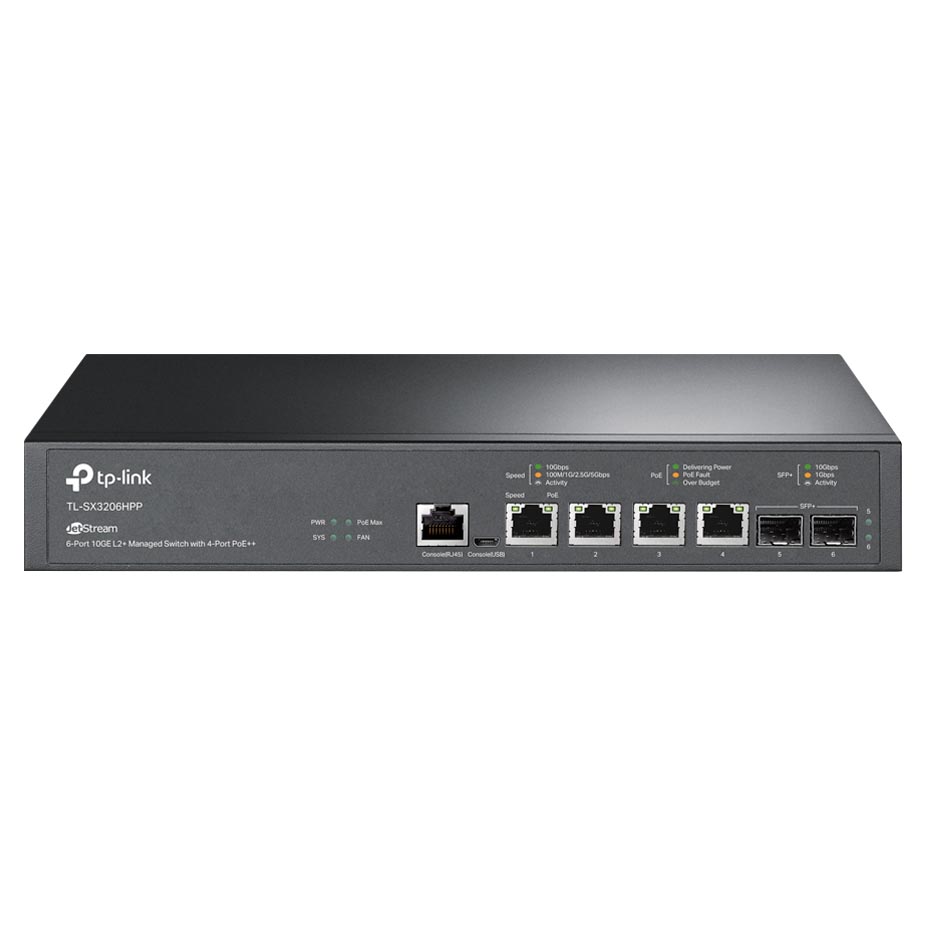 Buy TP-Link JetStream 6 Port 10GE L2+ Managed Switch with 4 Port PoE ...