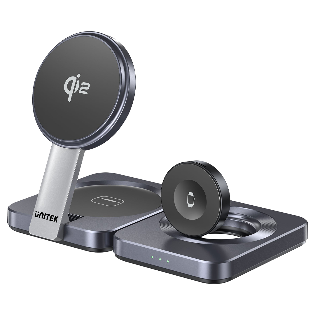 Buy Unitek Qi2 Foldable 3-in-1 Charging Station [UTP1300AGY01] | PC ...
