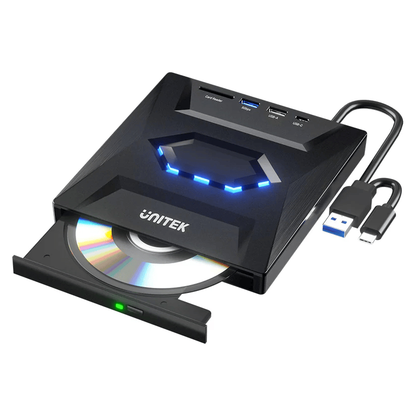 Buy Unitek 5-in-1 External Optical Drive with USB Hub [UTT037A] | PC ...