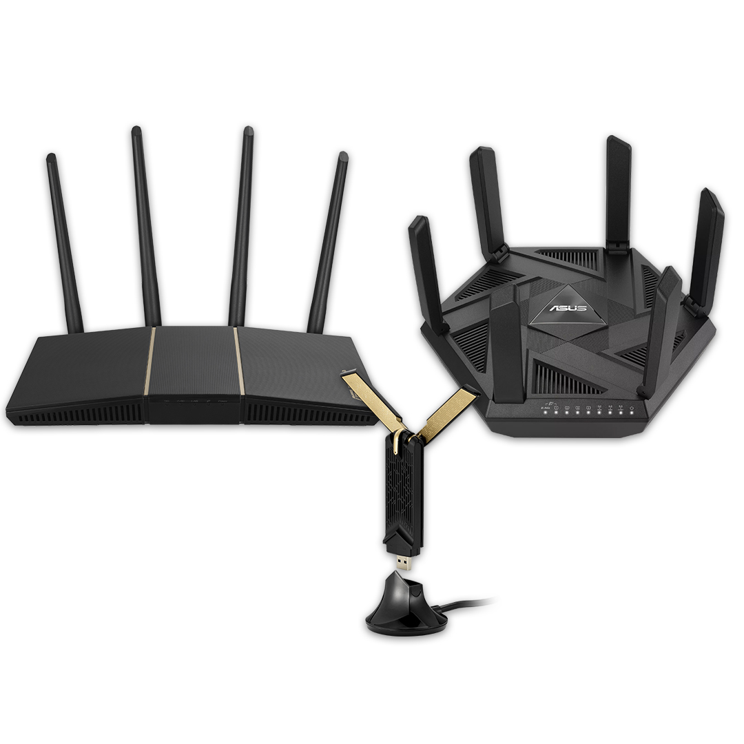 ASUS AXE7800 and RT-AX57 Bundle with Free USB Adapter | PC Case Gear