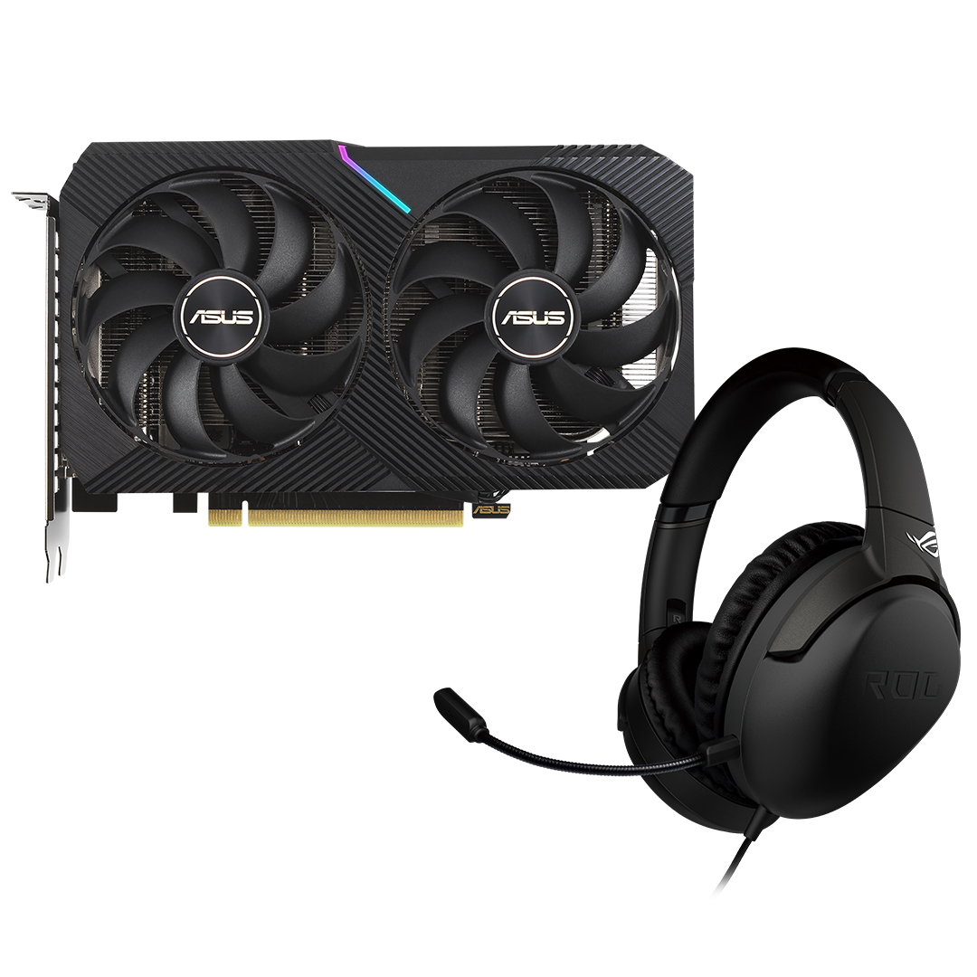 ASUS GeForce RTX 3060 Ti Dual Mini with Bonus Headset | PC Case Gear