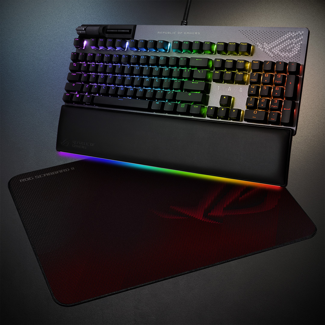 ASUS ROG Flare II Animated Deluxe Keyboard with Bonus Mouse Pad | PC ...