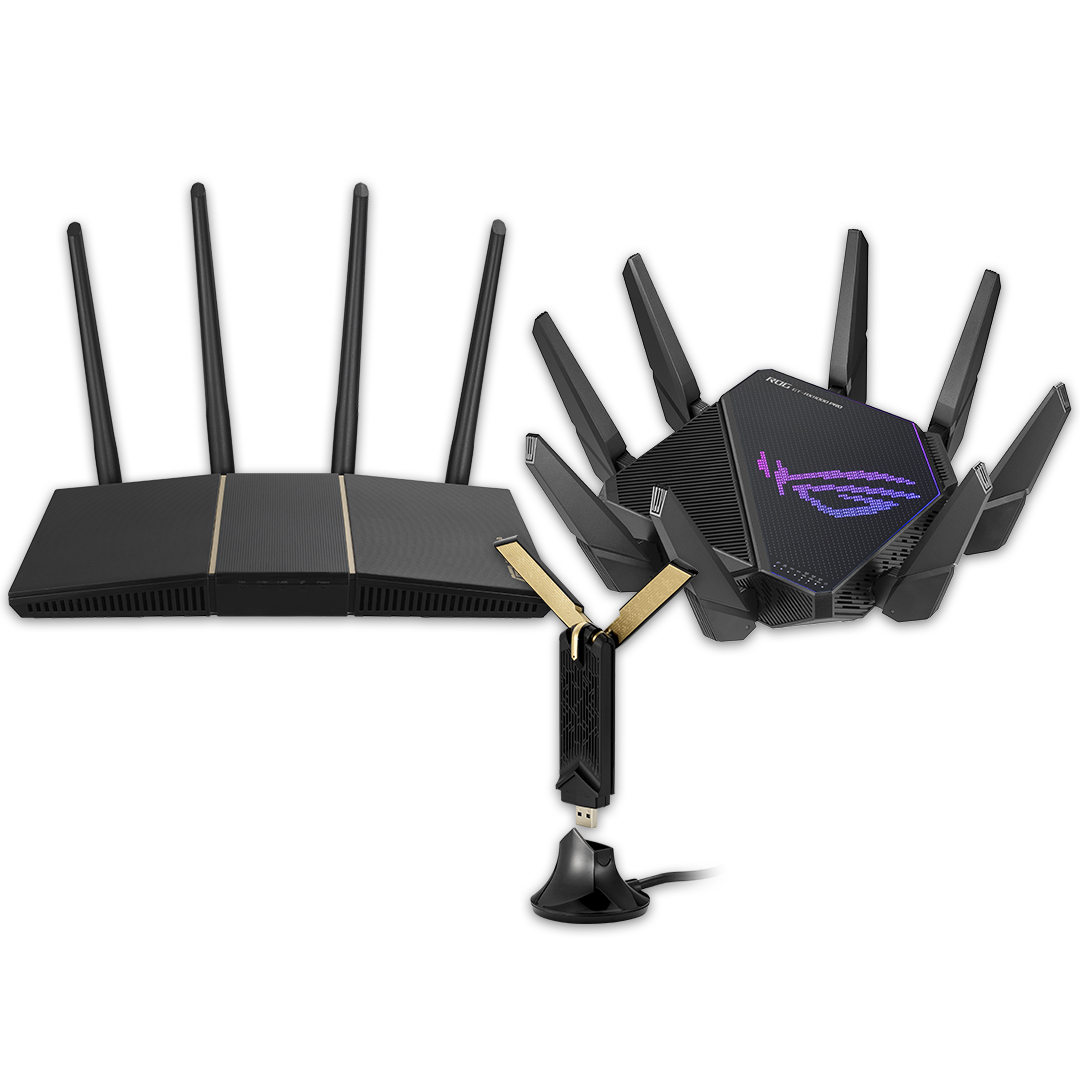 ASUS ROG GT-AX11000 and RT-AX57 Bundle with Free USB Adapter | PC Case Gear