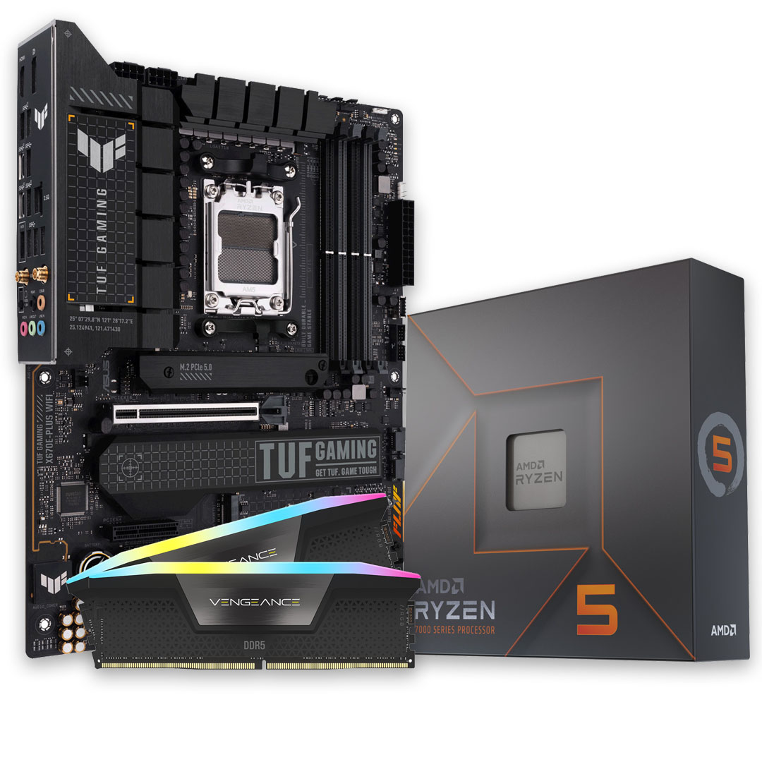 ASUS TUF Ryzen 5 7600X Gaming Bundle | PC Case Gear