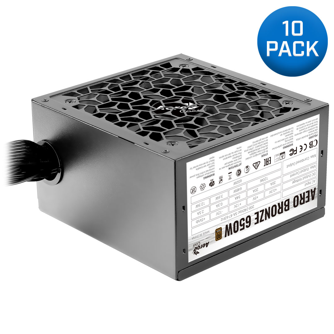 Aerocool Aero Bronze 650W Bulk Builders Pack | PC Case Gear
