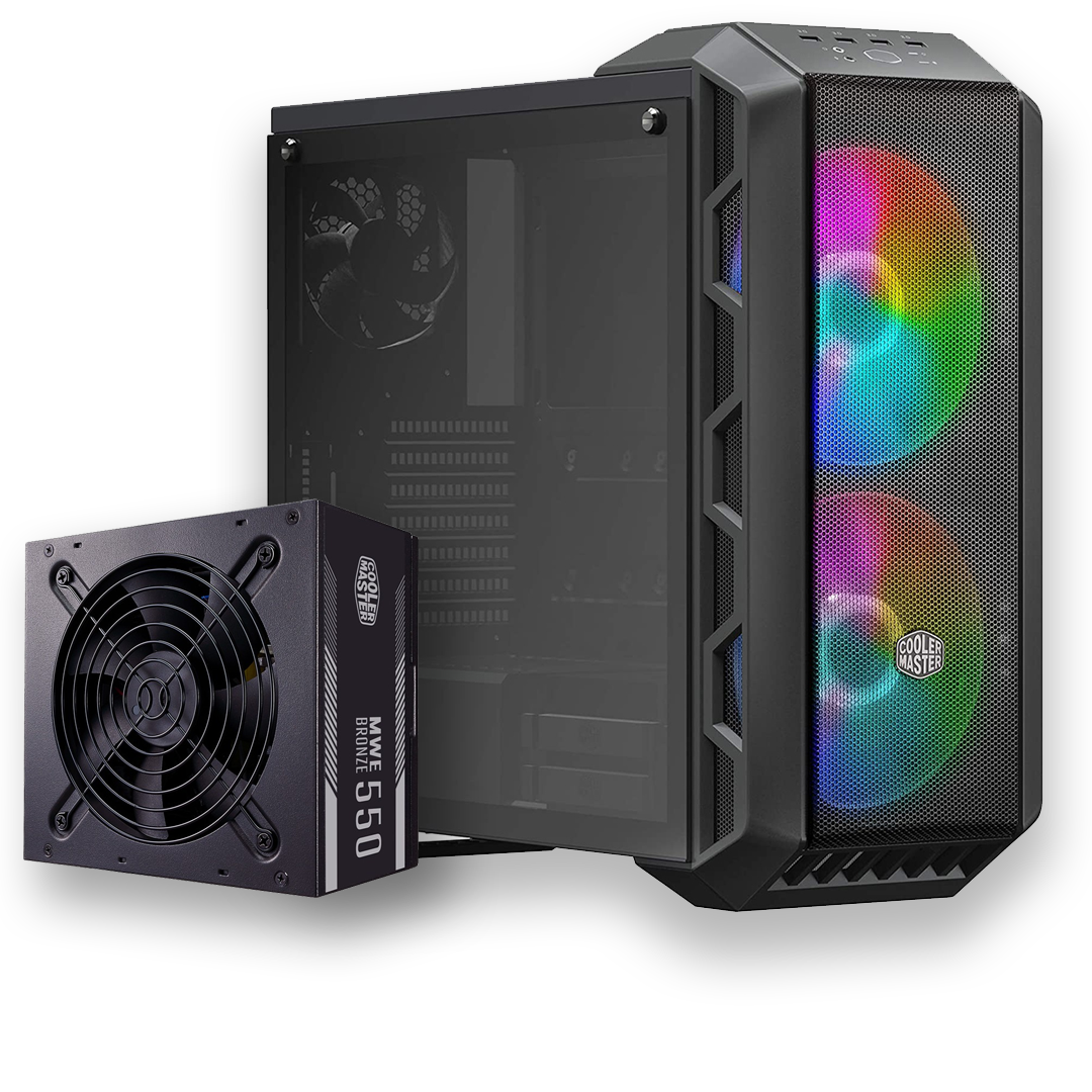 Cooler Master MasterCase H500 550W Builders Bundle | PC Case Gear
