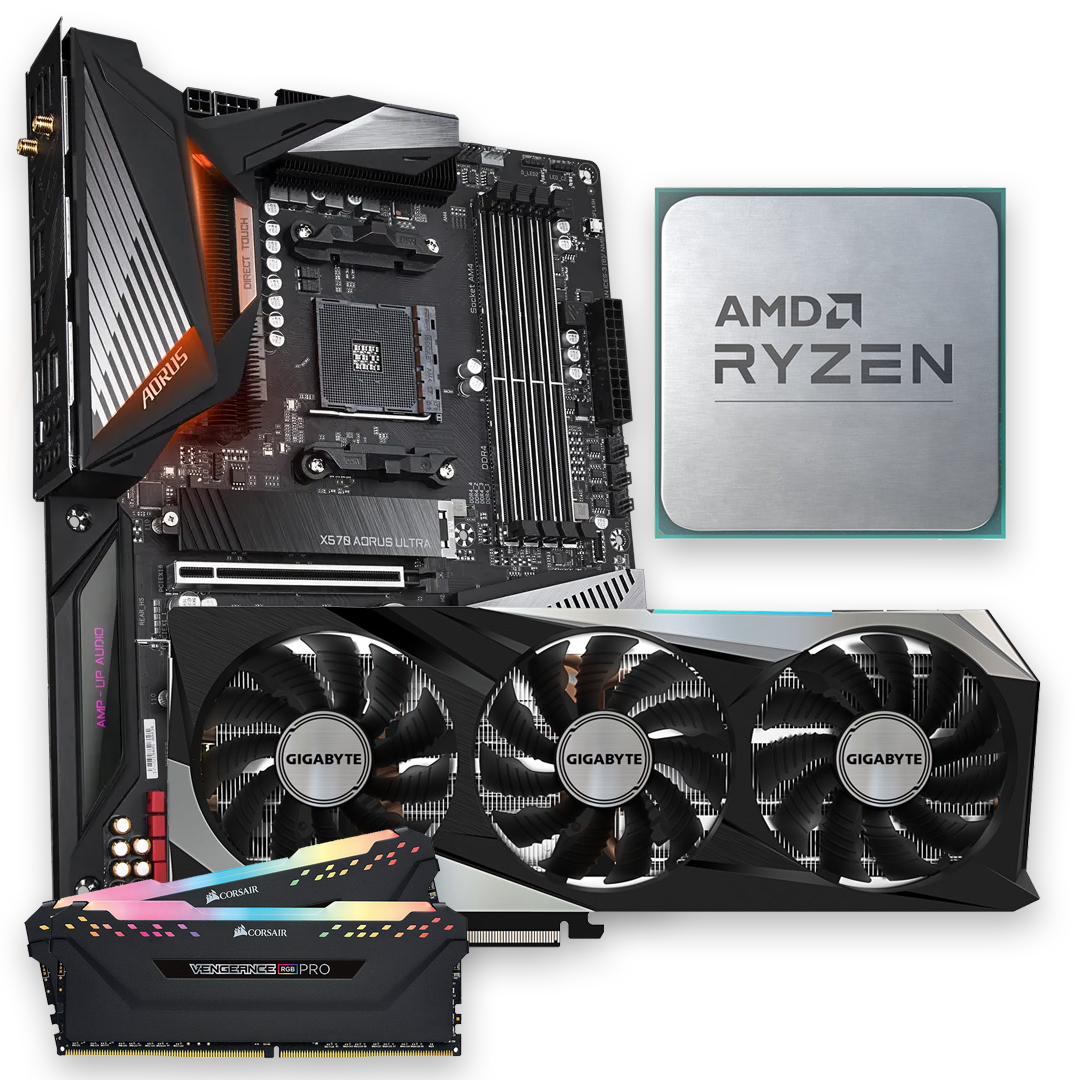 Gigabyte Aorus 6800 XT / 5800X Gaming Bundle | PC Case Gear