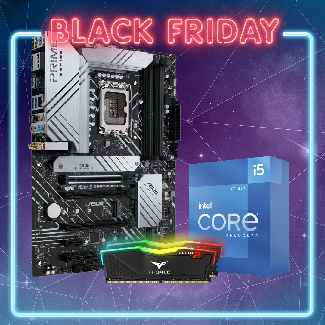 Intel x ASUS Prime 12600K Black Friday Bundle | PC Case Gear