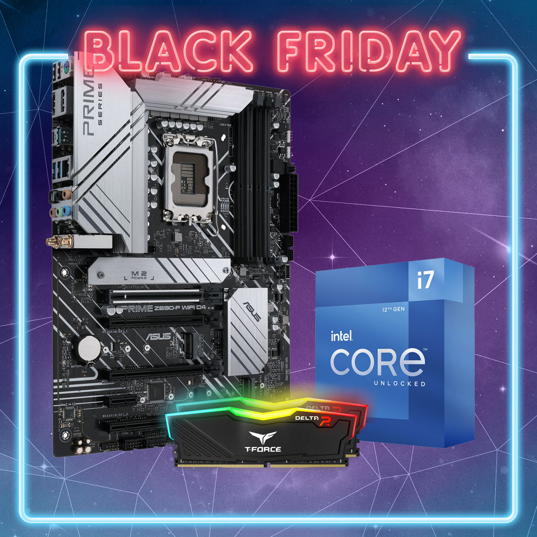 Intel x ASUS Prime 12700K Black Friday Bundle | PC Case Gear