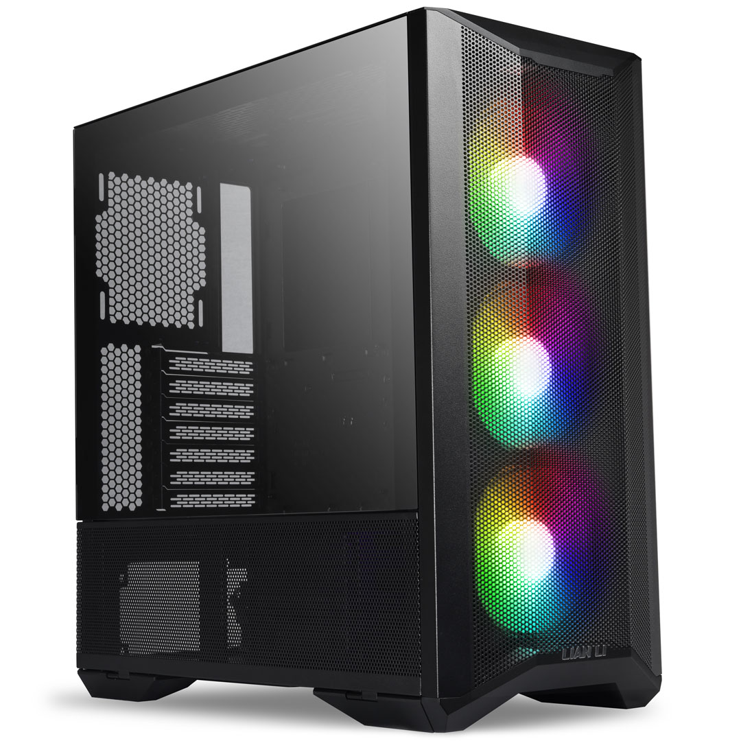Lian Li Lancool II Mesh A-RGB Case Black Vertical GPU Bundle | PC Case Gear