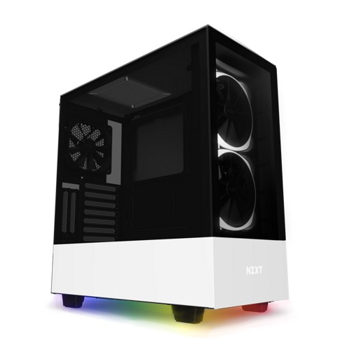 NZXT H510 Elite RGB Mid Tower Case Matte White Underglow Bundle | PC ...
