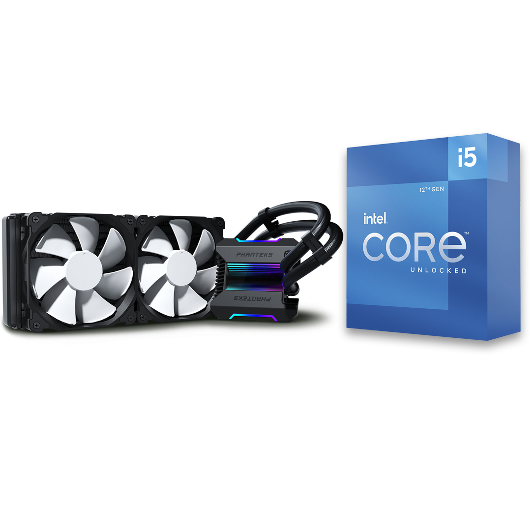 Phanteks Glacier One 240MP 12600K AIO Bundle | PC Case Gear