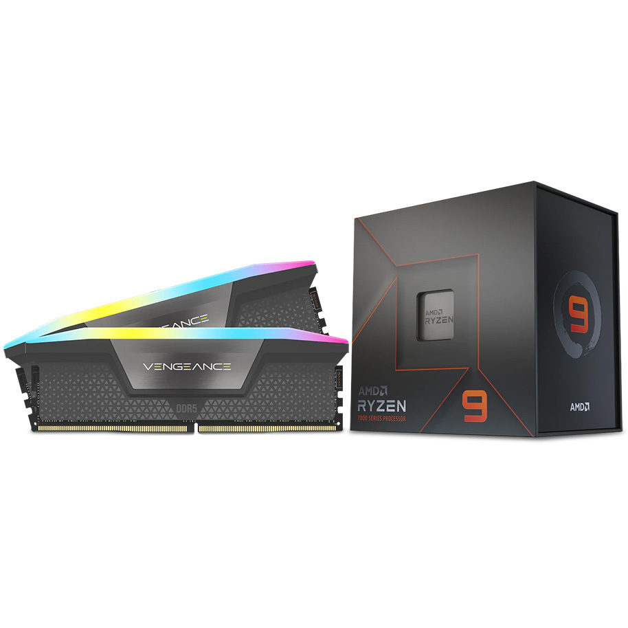 AMD Ryzen 9 7900X Vengeance RGB 5600 EXPO Bundle | PC Case Gear