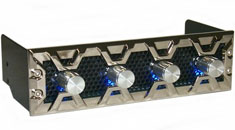 Buy Lamptron FC3 Fan Controller Silver [LAMP-FC3S] | PC Case Gear Australia