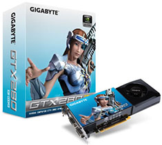Buy Gigabyte GeForce GTX280 [GV-N28-1GH-B] | PC Case Gear Australia