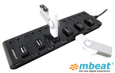 Buy mbeat 13-Port Powered USB Hub [MB-USBM13HUB] | PC Case Gear Australia