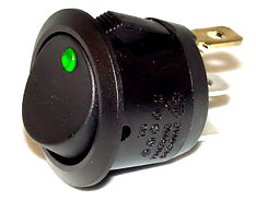 Buy LED Rocker Switch - Green [LAMP-ROCKER-G] | PC Case Gear Australia